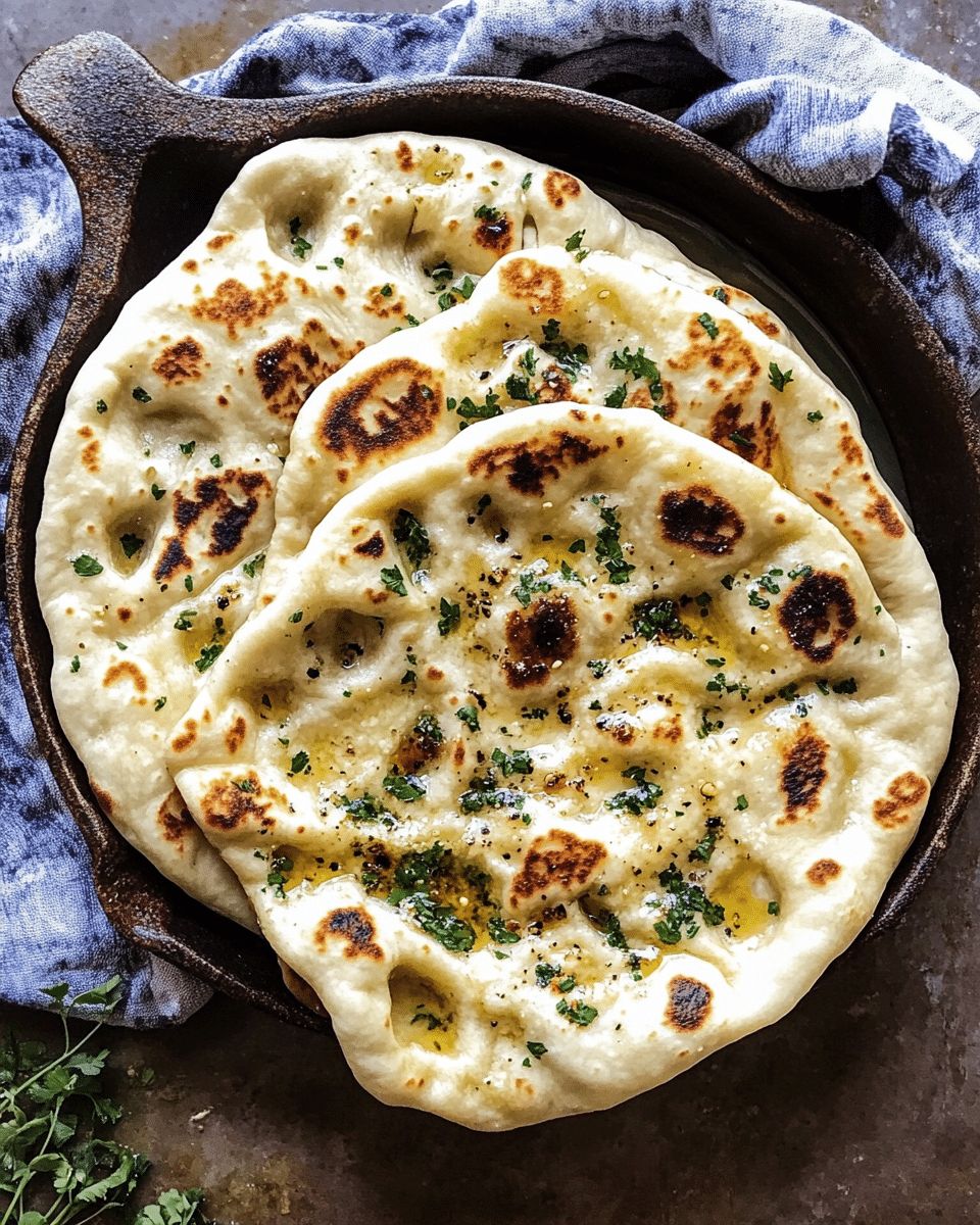 Fluffy Homemade Garlic Herb Naan: The Easy Restaurant-Style Recipe ...